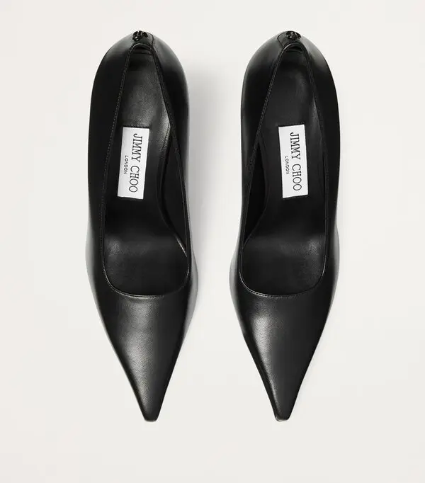 JIMMY CHOO Ixia 80 Leather Pumps - Black