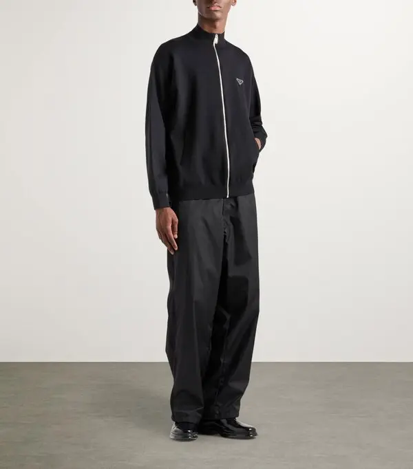 Prada Superfine Wool Bomber Jacket
