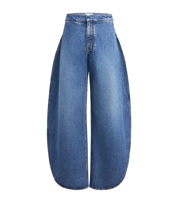 Alaïa Side-split Petal Round Jeans