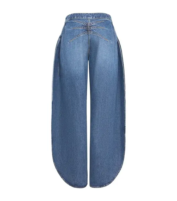 Alaïa Side-split Petal Round Jeans