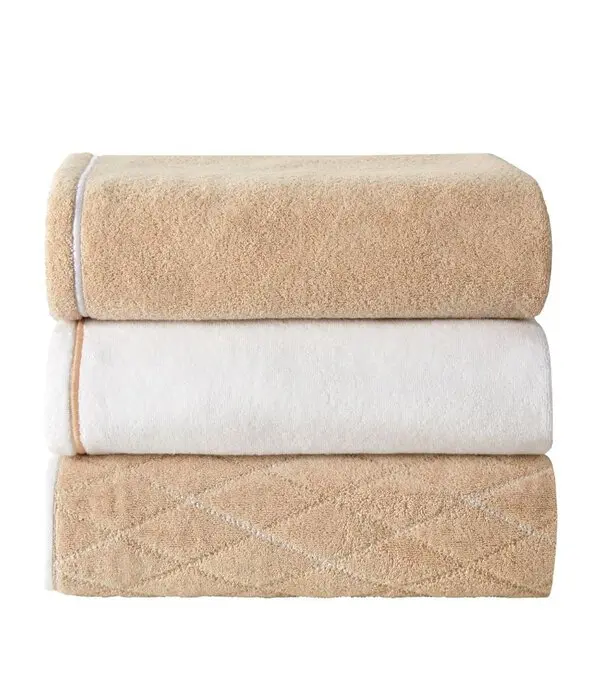 YVES DELORME COUTURE Duetto Lin Hand Towel - Beige