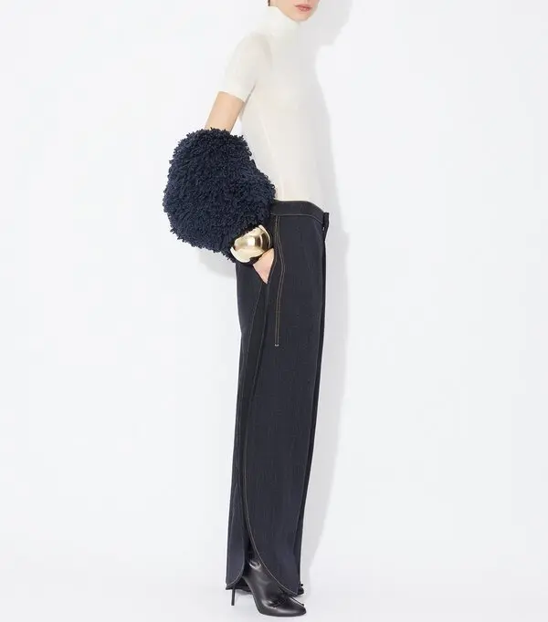 Alaïa Side-split Petal Round Jeans