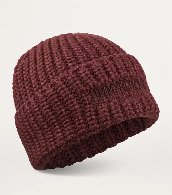 JIMMY CHOO Yuki Virgin Wool Beanie