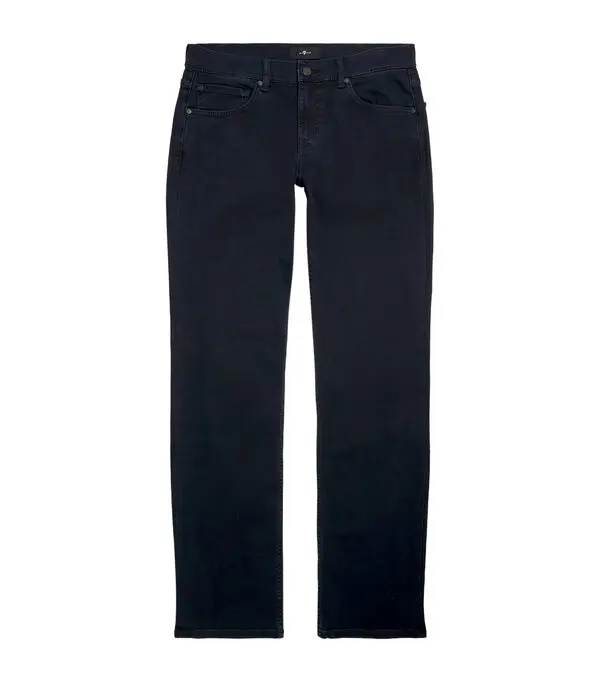7 For All Mankind Standard Straight Jeans - Navy