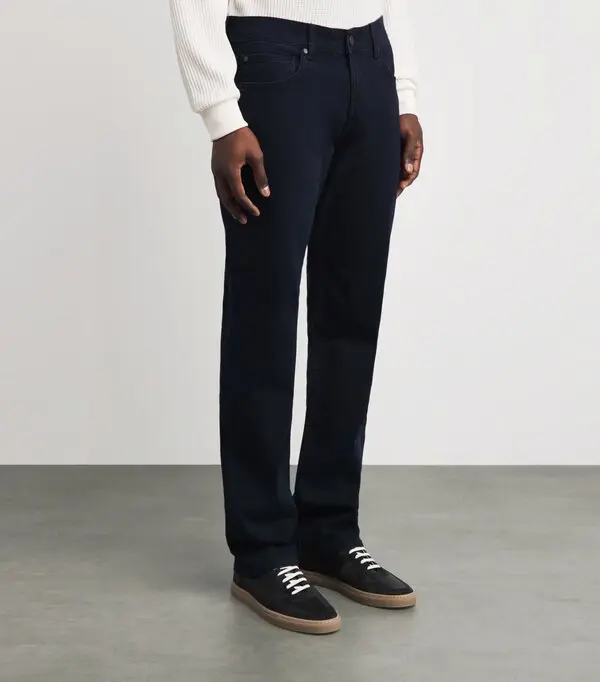 7 For All Mankind Standard Straight Jeans - Navy