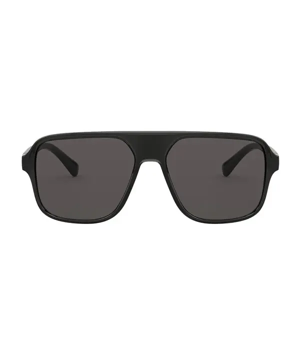 Dolce & Gabbana Step Injection Square Sunglasses - Black