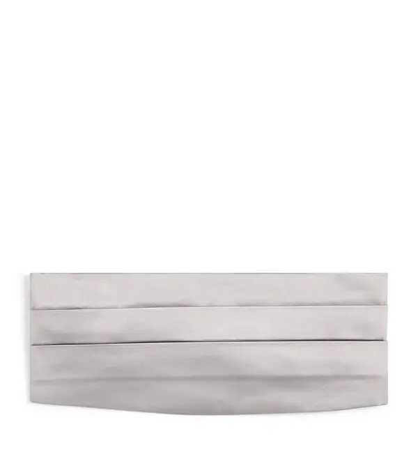 Giorgio Armani Silk Cummerbund - Grey