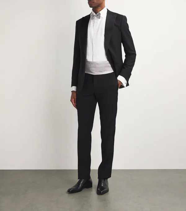 Giorgio Armani Silk Cummerbund - Grey