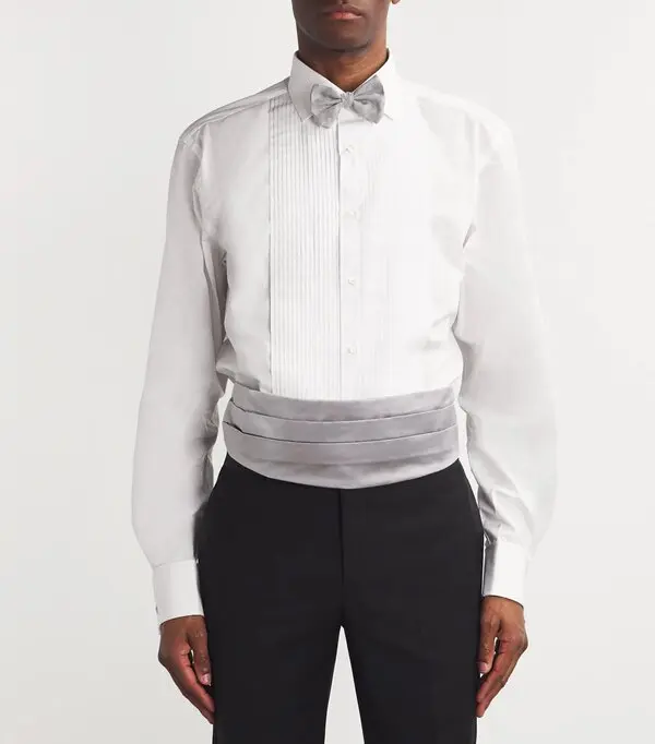 Giorgio Armani Silk Cummerbund - Grey