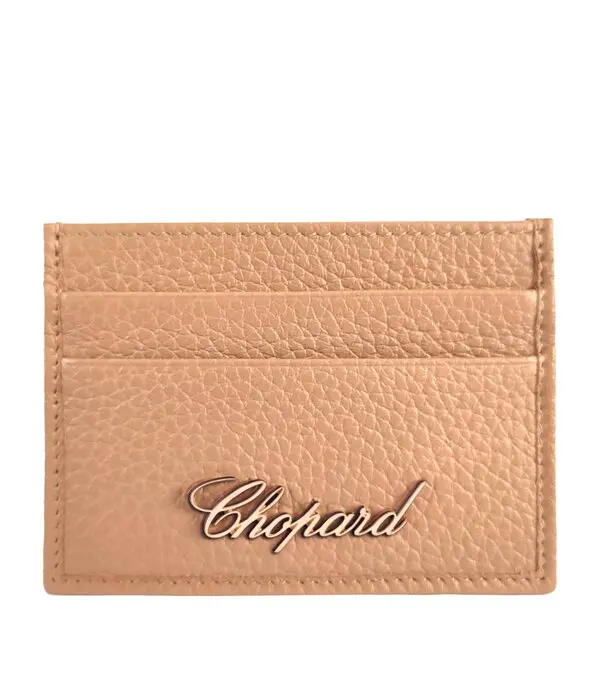 Chopard Small Leather Classic Card Holder - Brown