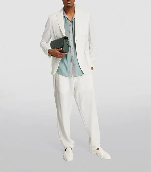 Giorgio Armani Waffle-knit Blazer
