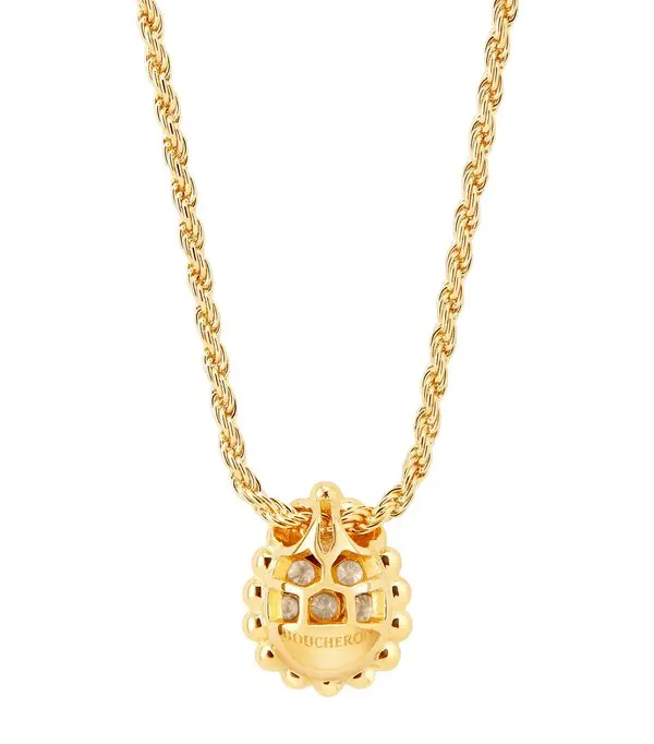 Boucheron Serpent Bohème Diamond Pendant Necklace In Yellow