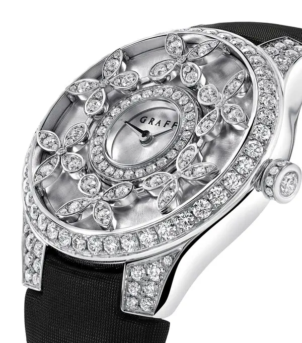 Graff Platinum And Diamond Classic Butterfly Watch