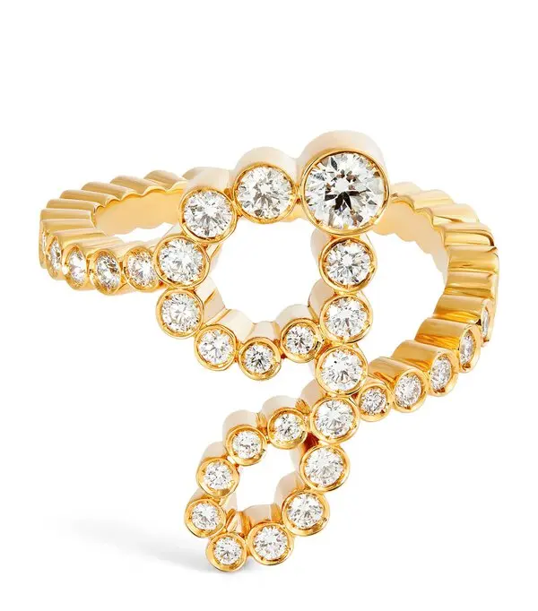 Sophie Bille Brahe Yellow Diamond "g" Ring - Gold