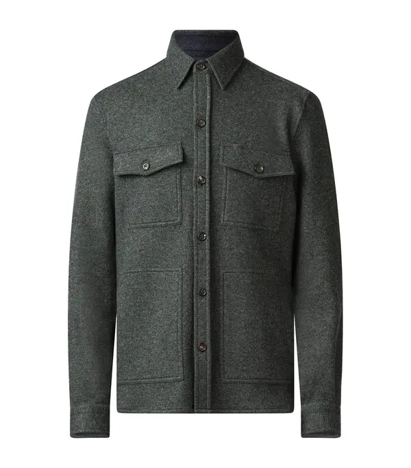 Isaia Cashmere-blend Overshirt