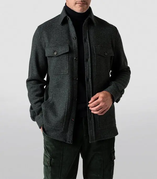 Isaia Cashmere-blend Overshirt