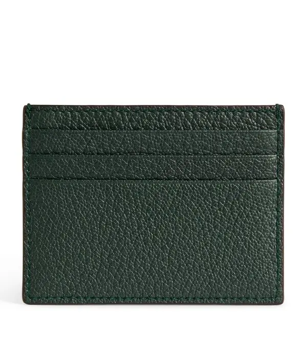 Giorgio Armani Leather Card Holder - Green