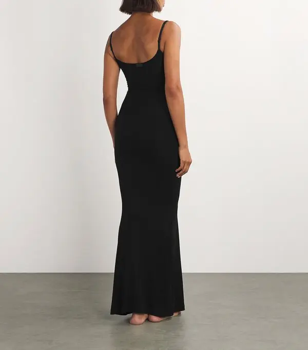 SKIMS Soft Lounge Long Slip Dress - Black