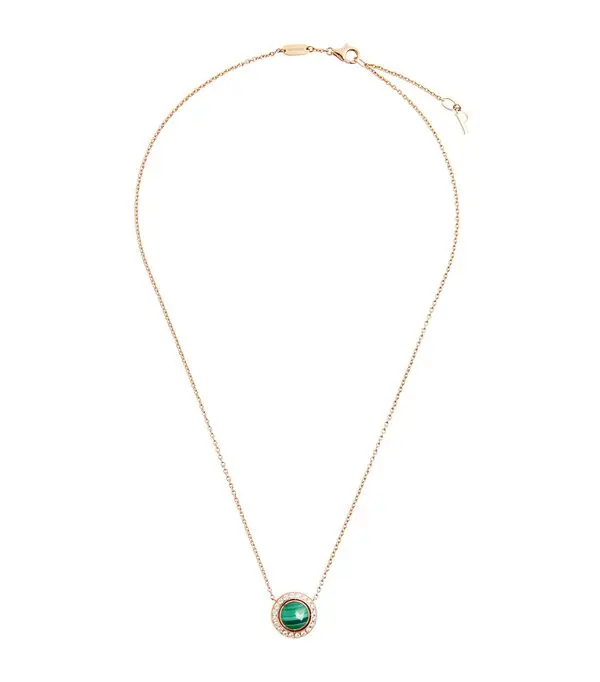 PIAGET Possession Rose Gold, Diamond And Malachite Necklace - Green