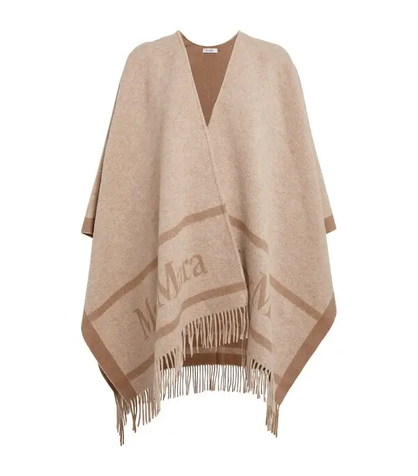 Max Mara Wool Jacquard Hilde Cape