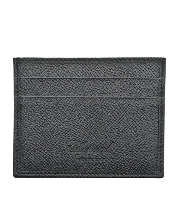 Chopard Small Leather Il Classico Card Holder - Black