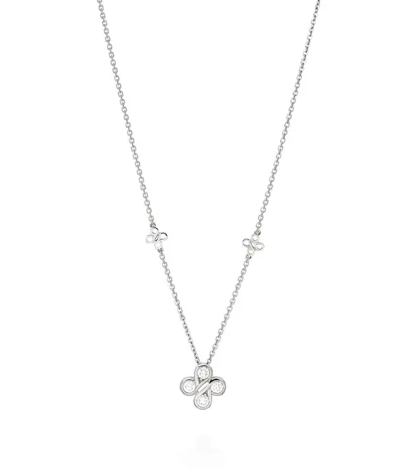 BOODLES Gold And Diamond Pendant Necklace - White