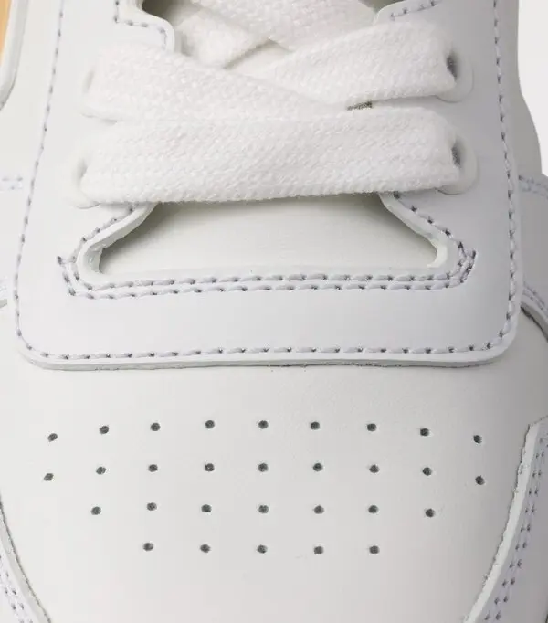 Prada Leather Downtown Sneakers - White