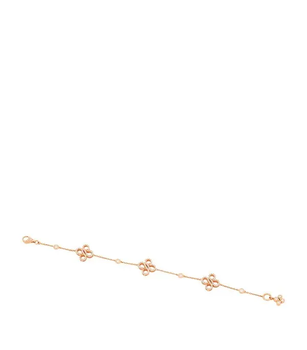 BOODLES Diamond Be Multi Charm Bracelet - Rose Gold