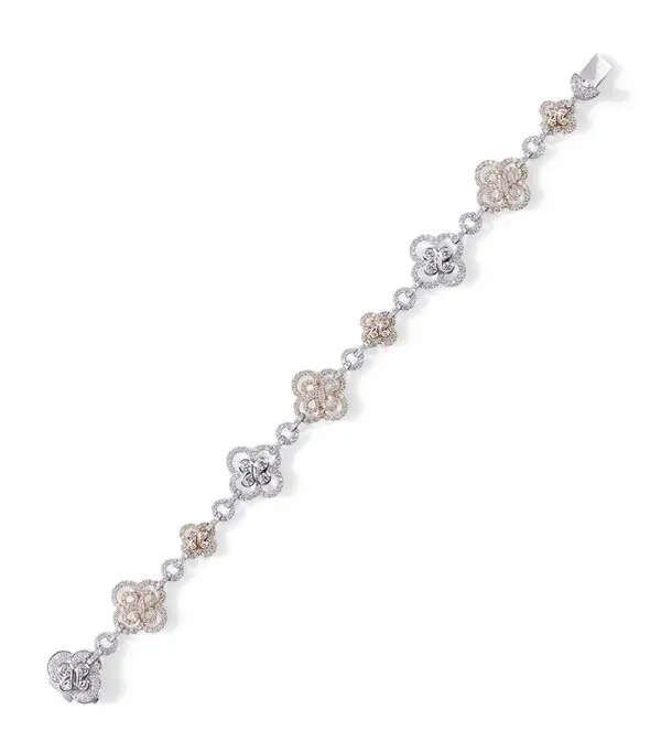 BOODLES Platinum And Diamond Be Bracelet - Silver