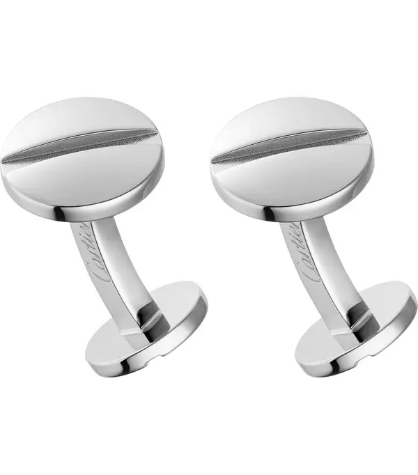 Cartier Santos De Cufflinks - Silver