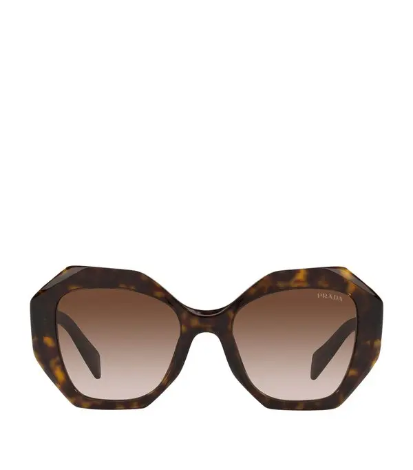 Prada Geometric Sunglasses - Brown