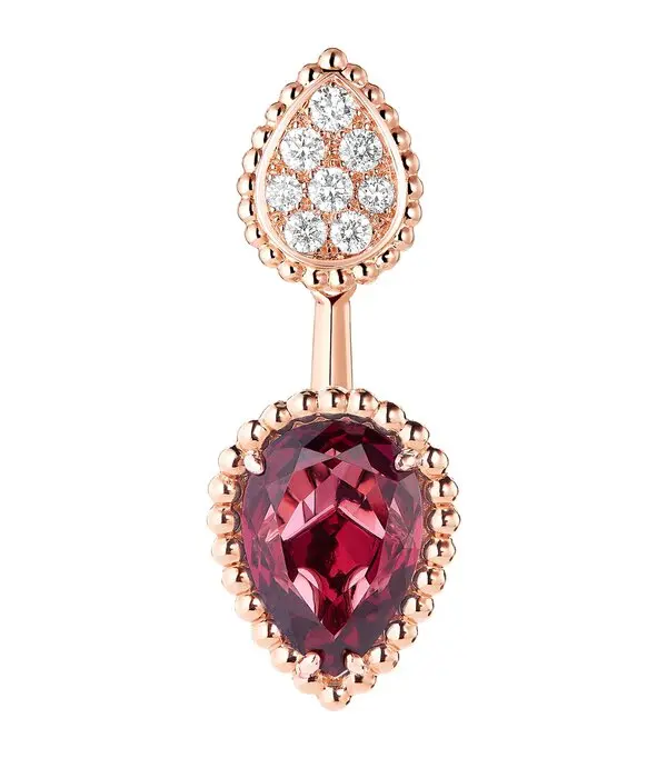 Boucheron Serpent Bohème Stud Earrings - Red