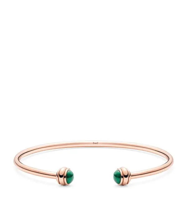 PIAGET Rose Gold And Malachite Possession Bangle - Green