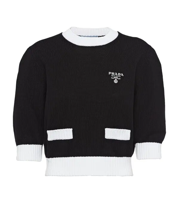Prada Contrast Trim Sweater