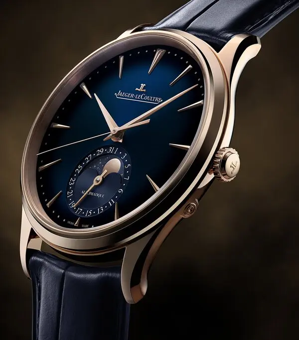 JAEGER-LECOULTRE Rose Gold Master Ultra Thin Moon Automatic Watch