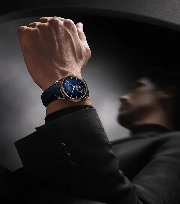 JAEGER-LECOULTRE Rose Gold Master Ultra Thin Moon Automatic Watch