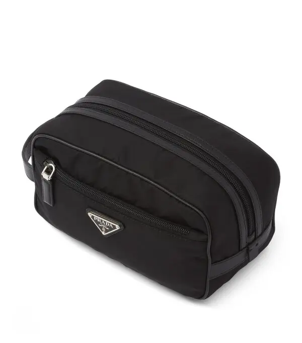 Prada Re-nylon And Saffiano Leather Wash Bag