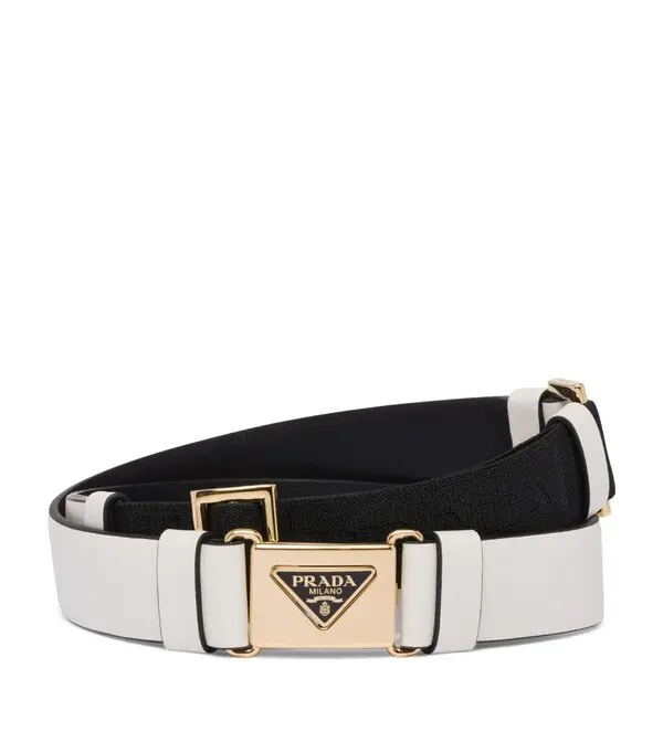 Prada Leather Triangle Belt
