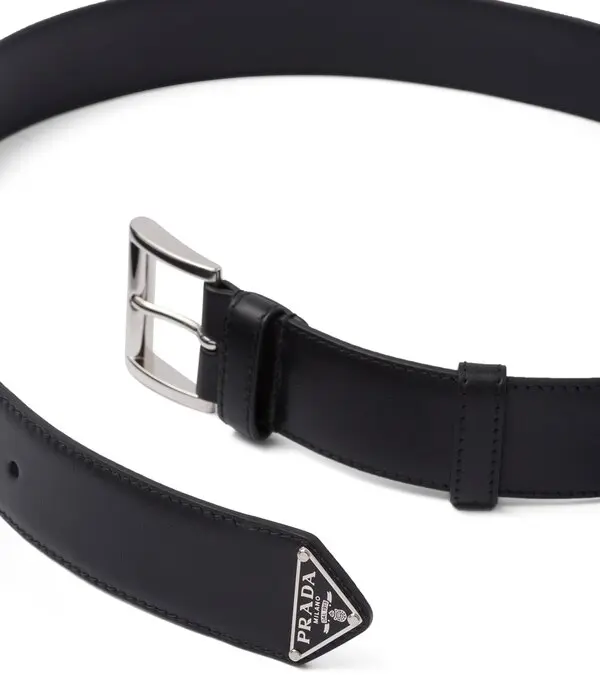 Prada Leather Belt - Black