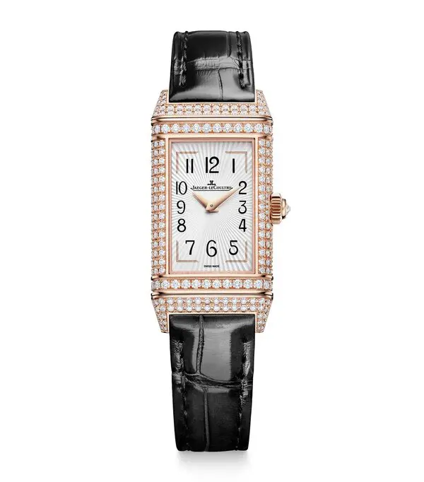 JAEGER-LECOULTRE Pink Gold Reverso One Jewellery Watch - Silver