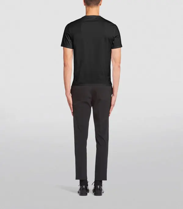 Prada Logo Plaque T-shirt