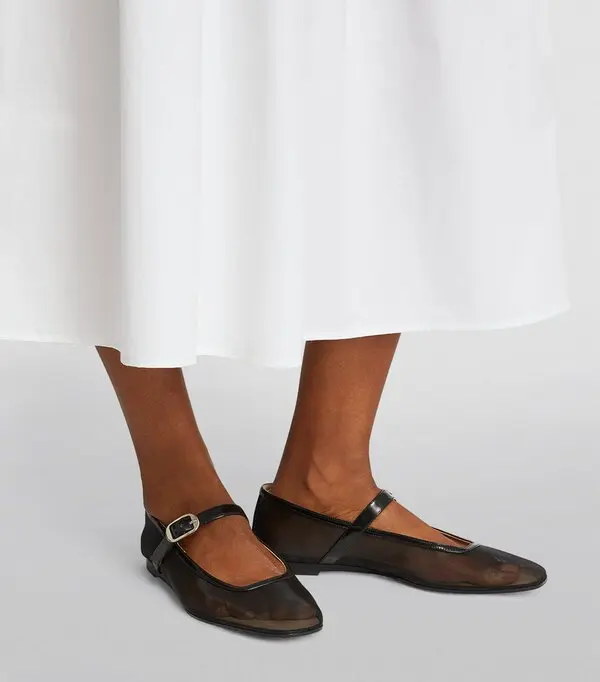 Le Monde Beryl Mesh Mary Jane Ballet Flats
