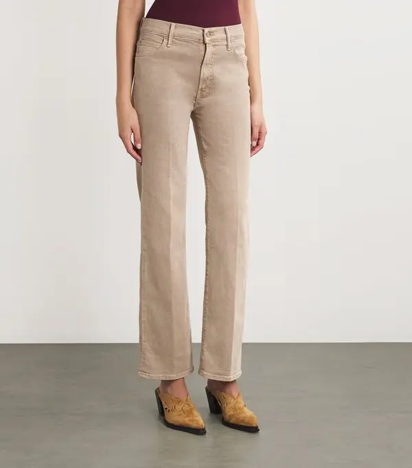 MOTHER The Kick It Straight Jeans - Beige