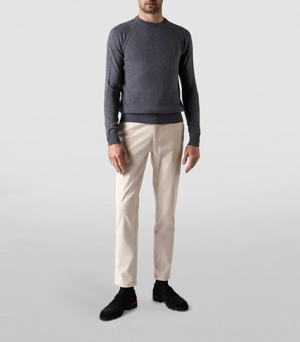 Isaia Stretch-cotton Chinos