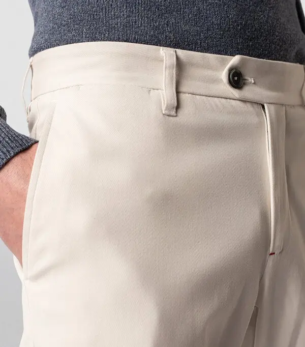 Isaia Stretch-cotton Chinos