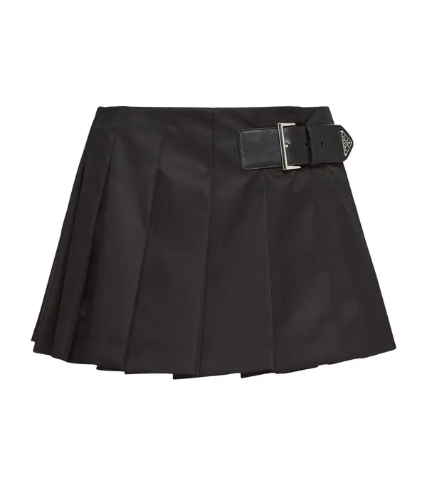 Prada Re-nylon Pleated Mini Skirt