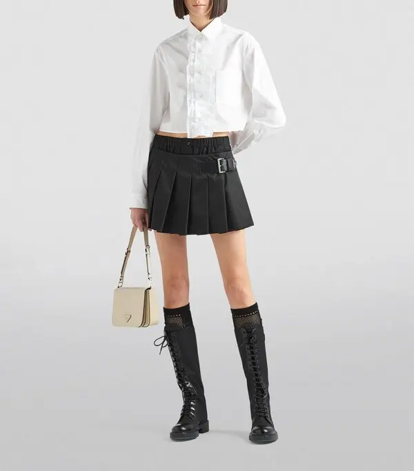 Prada Re-nylon Pleated Mini Skirt