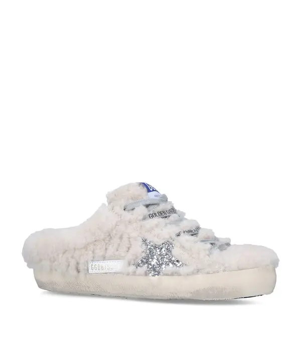 GOLDEN GOOSE Shearling Super-star Slip-on Sneakers