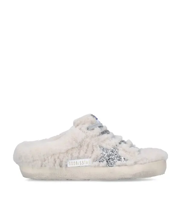 GOLDEN GOOSE Shearling Super-star Slip-on Sneakers