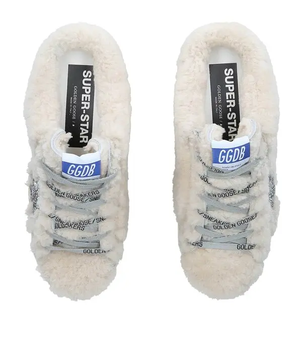 GOLDEN GOOSE Shearling Super-star Slip-on Sneakers